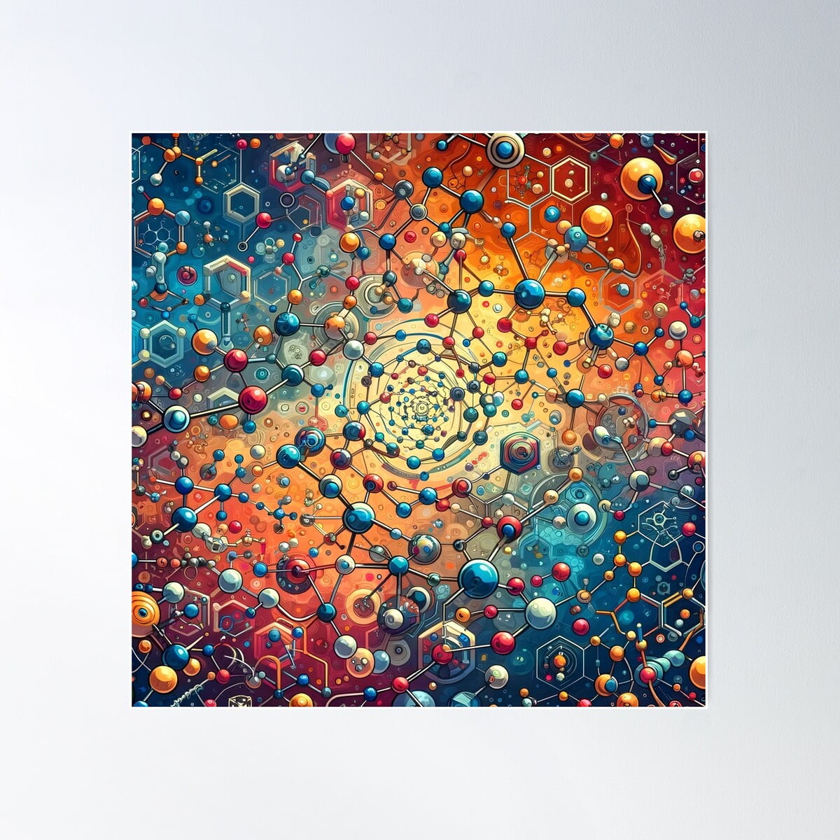 Artistic Biochemistry Molecule Design - Abstract Organic Chemistry ...