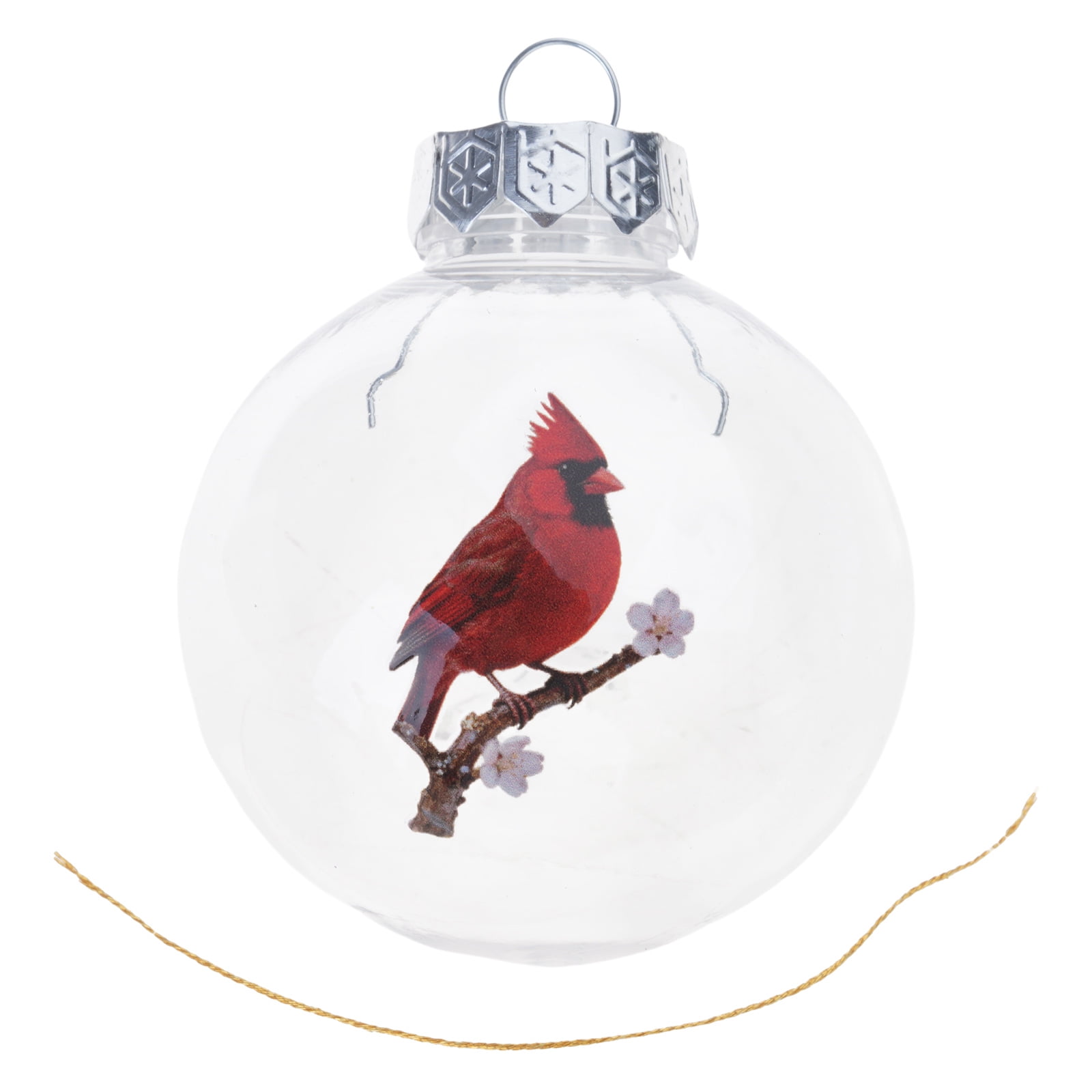 Artistic Bird-Inspired Christmas Baubles, Clear Ornaments for Festive ...