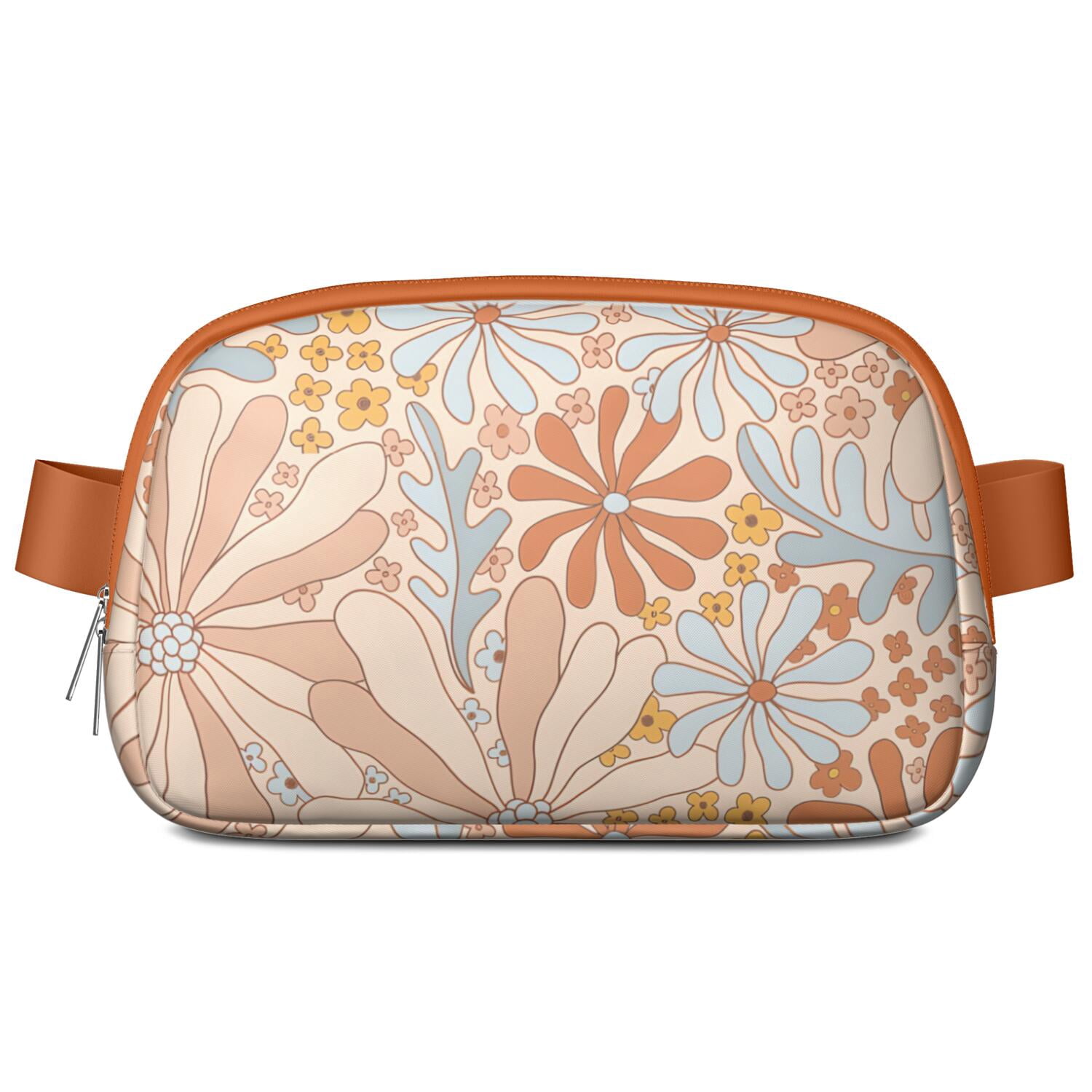 Artistic Blossom Fanny Pack – Floral Waist Bag for Women with Tropical ...