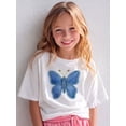 Artistic Blue Denim Stitch Butterfly Design, The Children's Place Girls ...