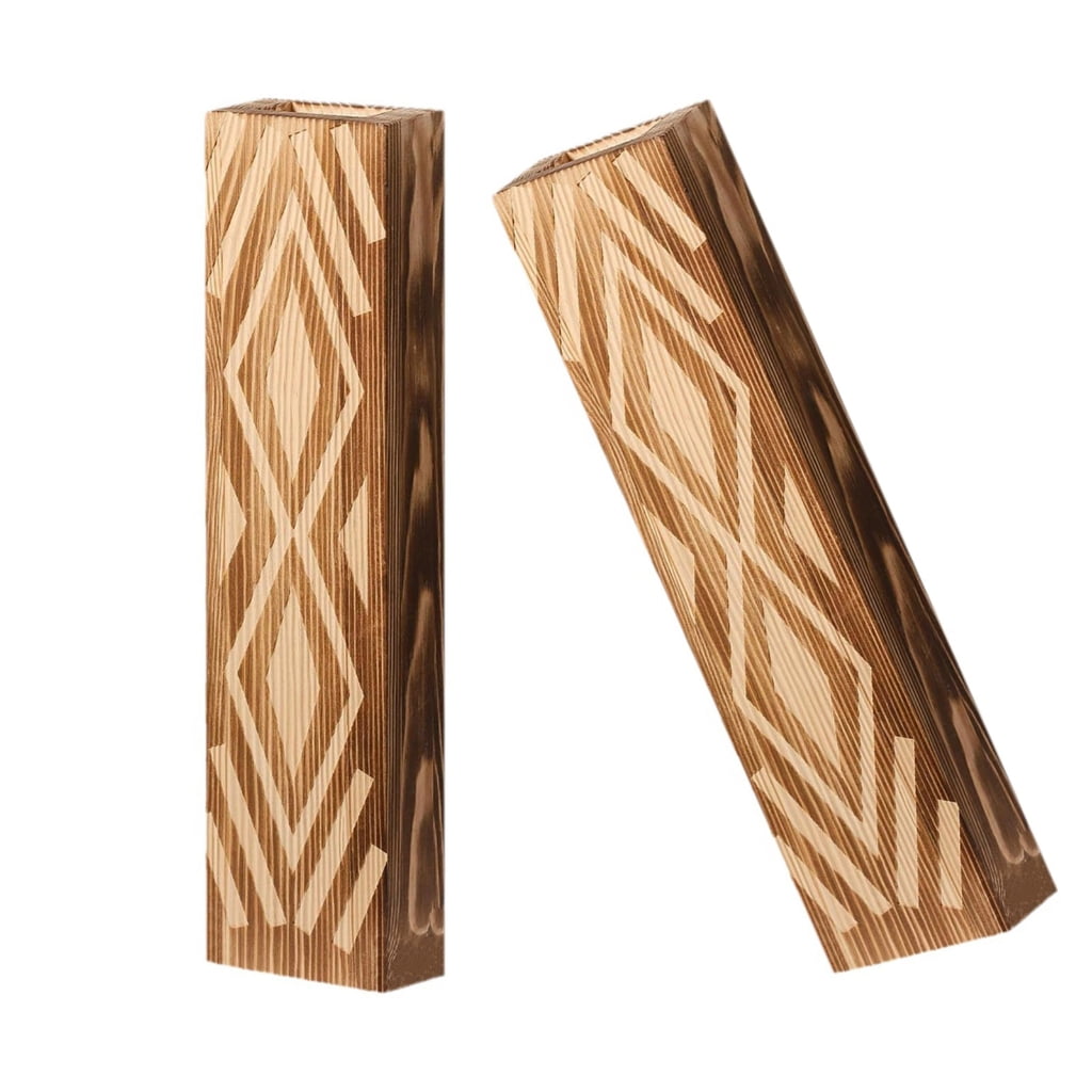 Artistic Bohemia Type Wall Vases Wood Dried Flower Holder for Nature ...