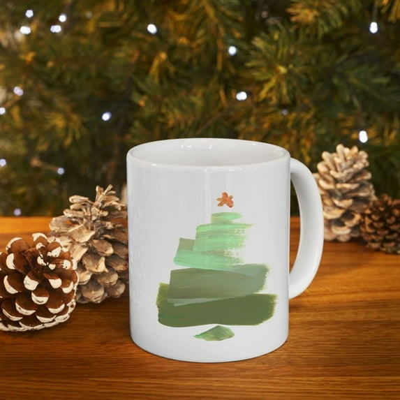 Artistic CH1Ristmas Tree Ceramic Mug, (11111111oz) - Walmart.com