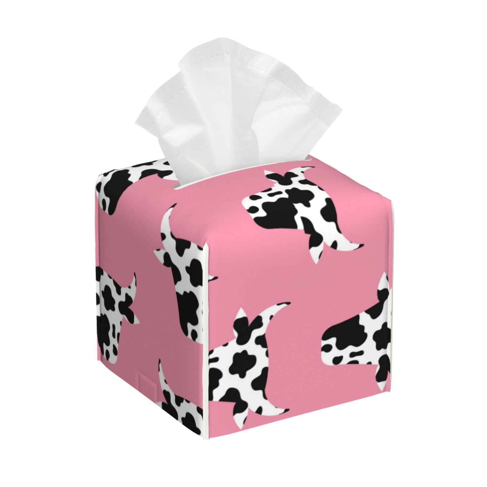 Artistic Cartoon Cow Print Head Tissue Box Cover, Tissue Box Holder ...