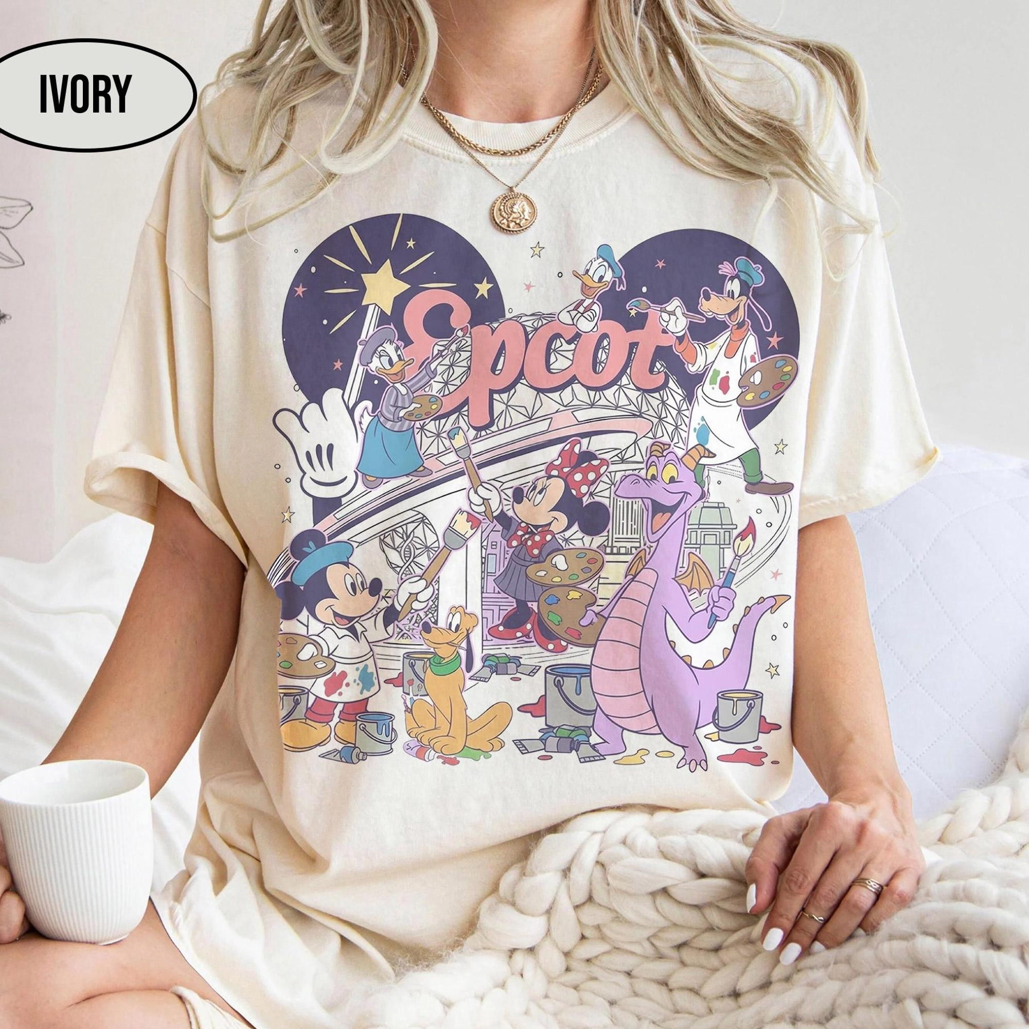 Artistic Cartoon Crew Painting Future Sphere Comfort Colors Shirt ...