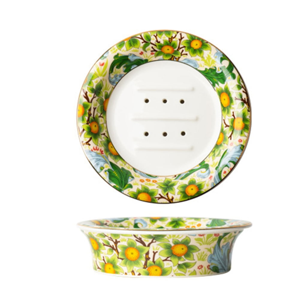 Artistic Ceramic Soap Tray With Drainage Hole Soap Dish To Keep Soap ...