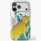Artistic Cheetah Wild Animal Nature Graphic for iPhone Case 11 to 17 ...