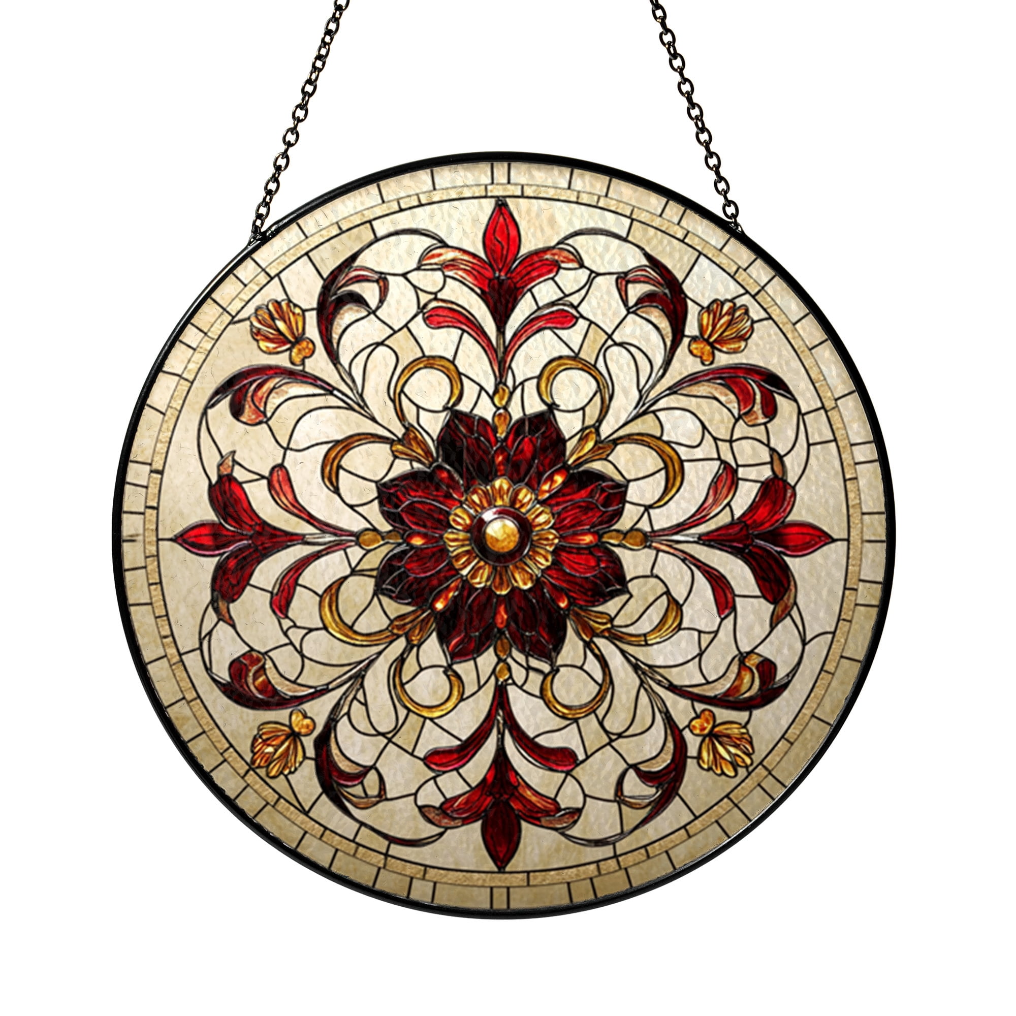 Artistic Classic Design Stained Glass Window Hanging, Decorative ...