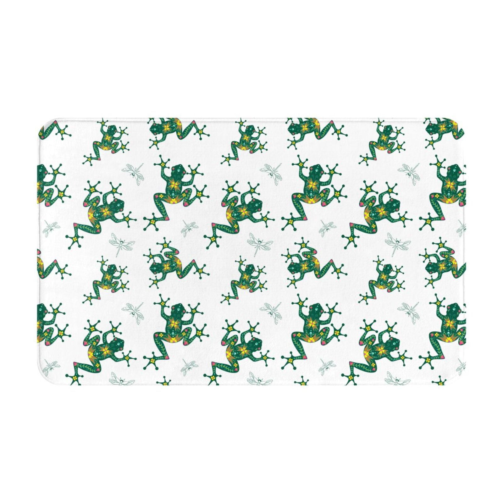 Artistic Cute Frog Dragonfly Door Mat for Indoor, Welcome Door Mats ...
