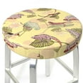 Artistic Cute Lizard Chameleon Bar Stool Covers - Stretch Round Seat ...
