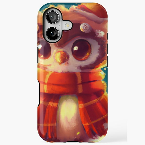 Artistic Cute Owl Drawing Holiday Phone Case 17 16 15 14 13 12 11 Pro ...