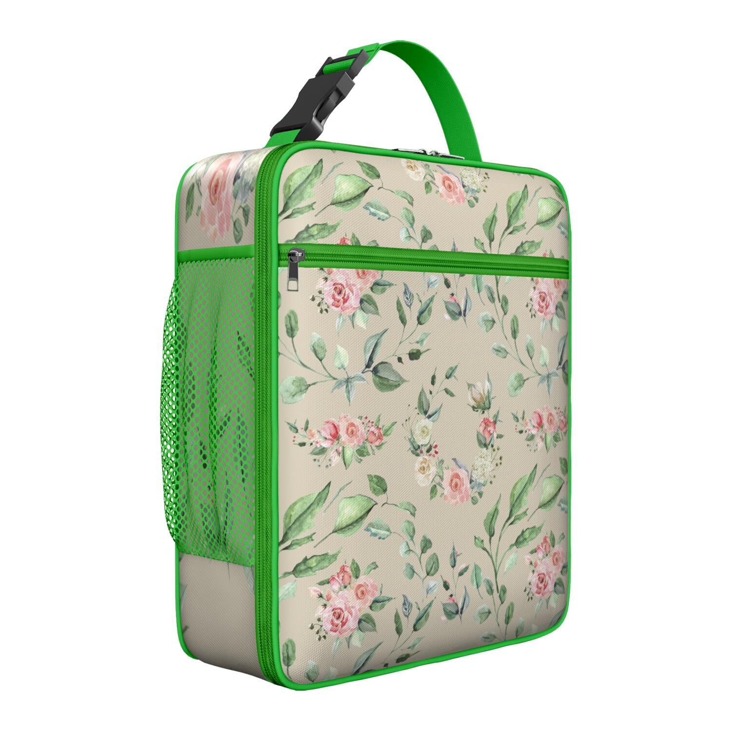 Artistic Daisy Print Lunch Bag, Boho Vintage Flower Bloom Design ...