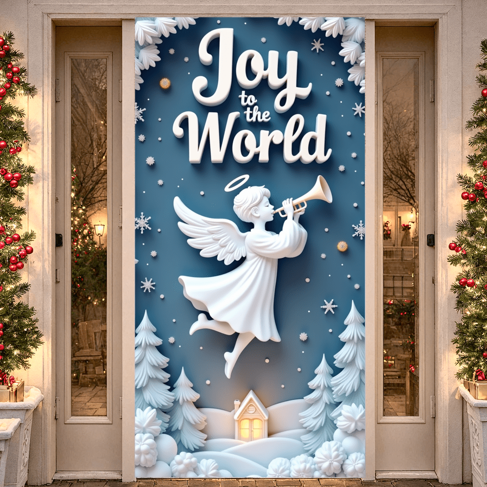 Artistic Design Joyful Banner Winter Celebration Decorative Theme for ...