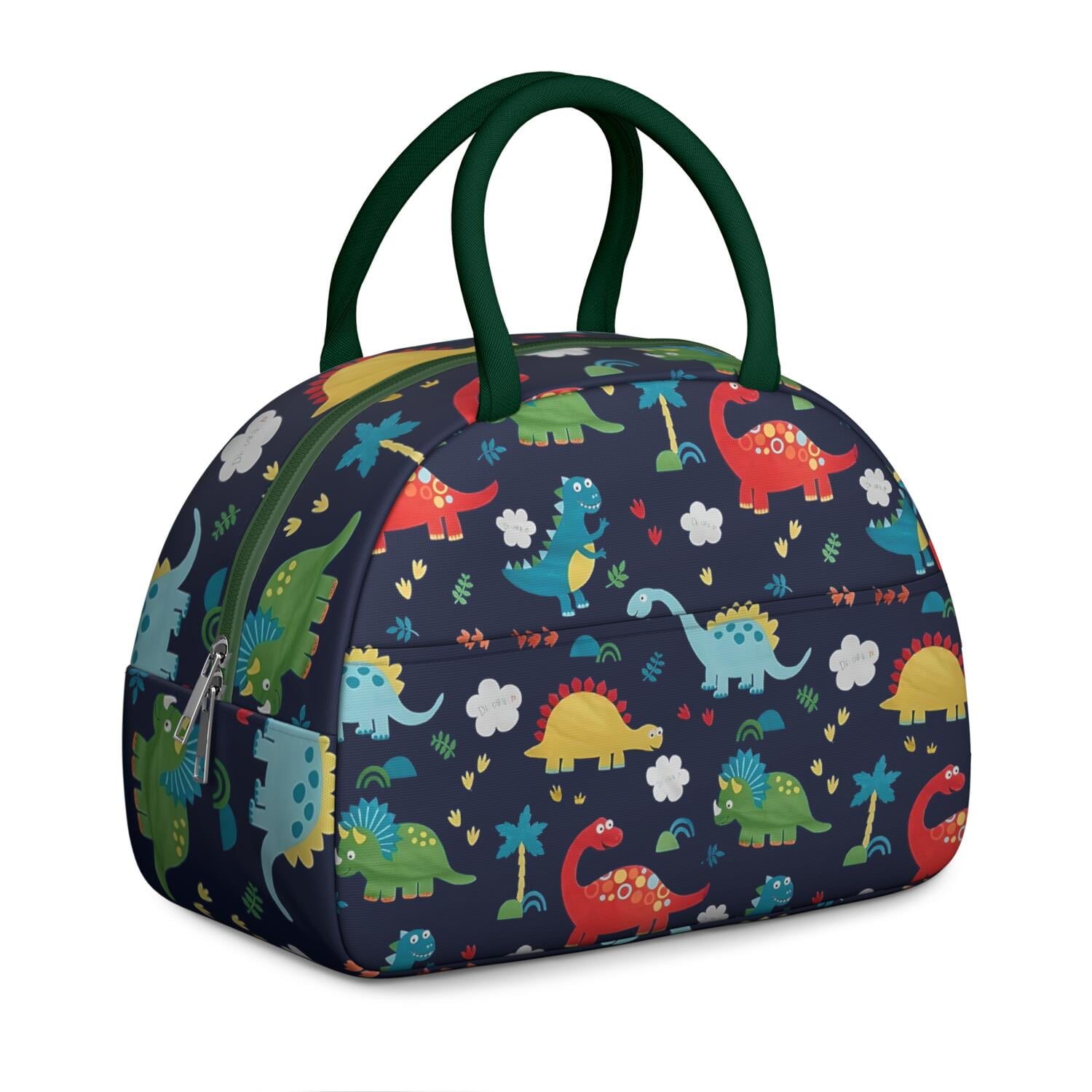 Artistic Dino Skeleton Lunch Bag – Quirky Cartoon Pattern for ...