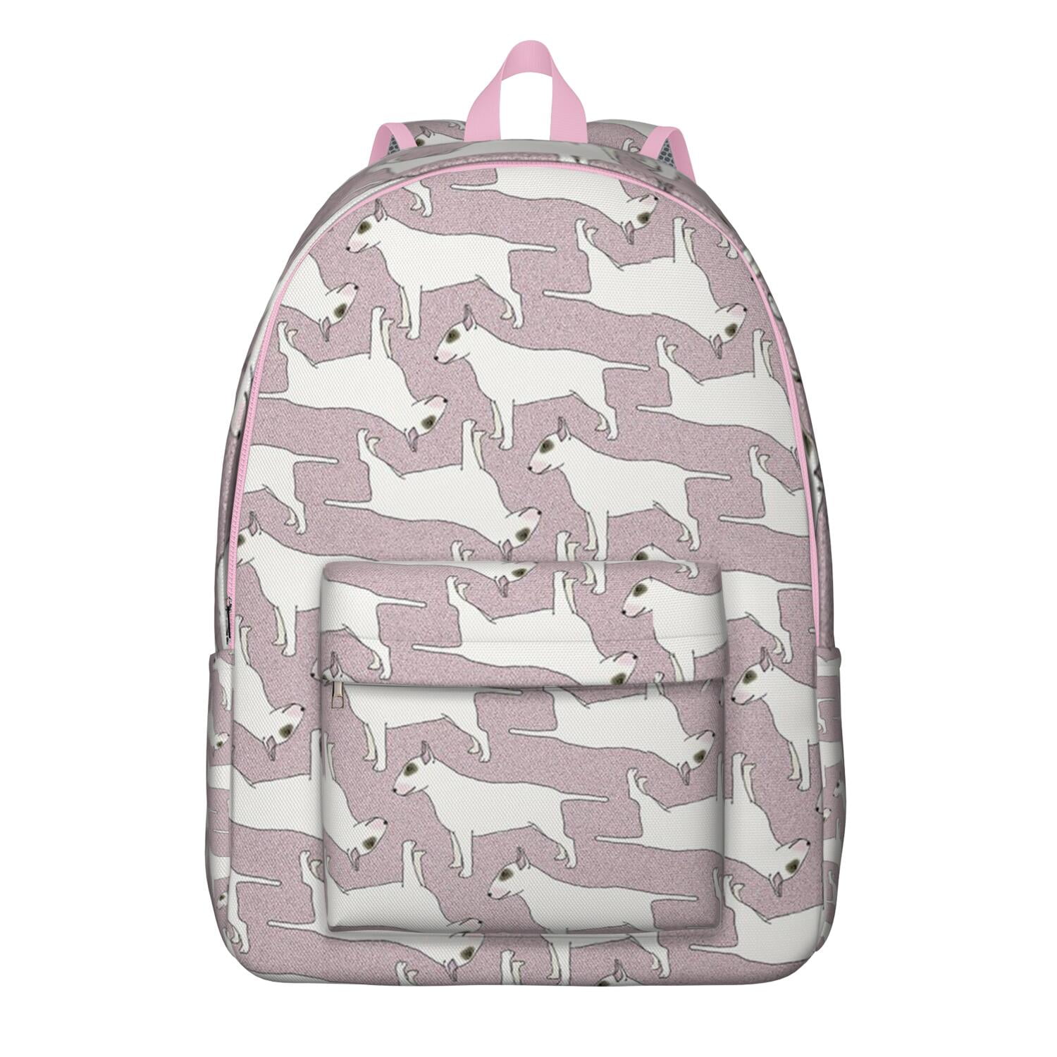 Artistic Dog Print Backpack, Lightweight Laptop Bag with Watercolor Dog ...