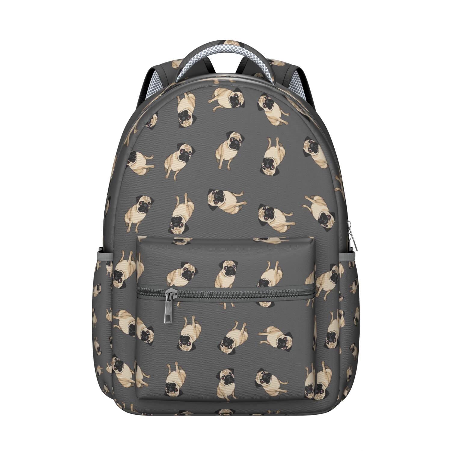 Artistic Dog Print Backpack with Watercolor Dog Artwork, Featuring Paw ...