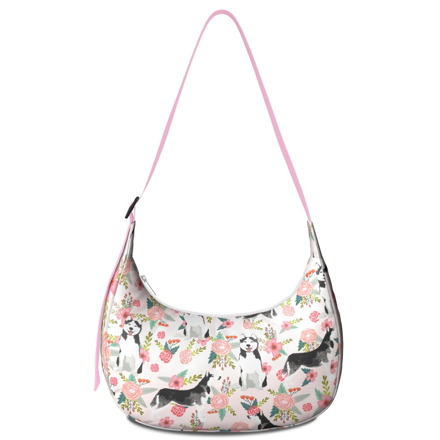 Artistic Dog Print Crossbody Purse – Vintage Canine Design, Adjustable ...