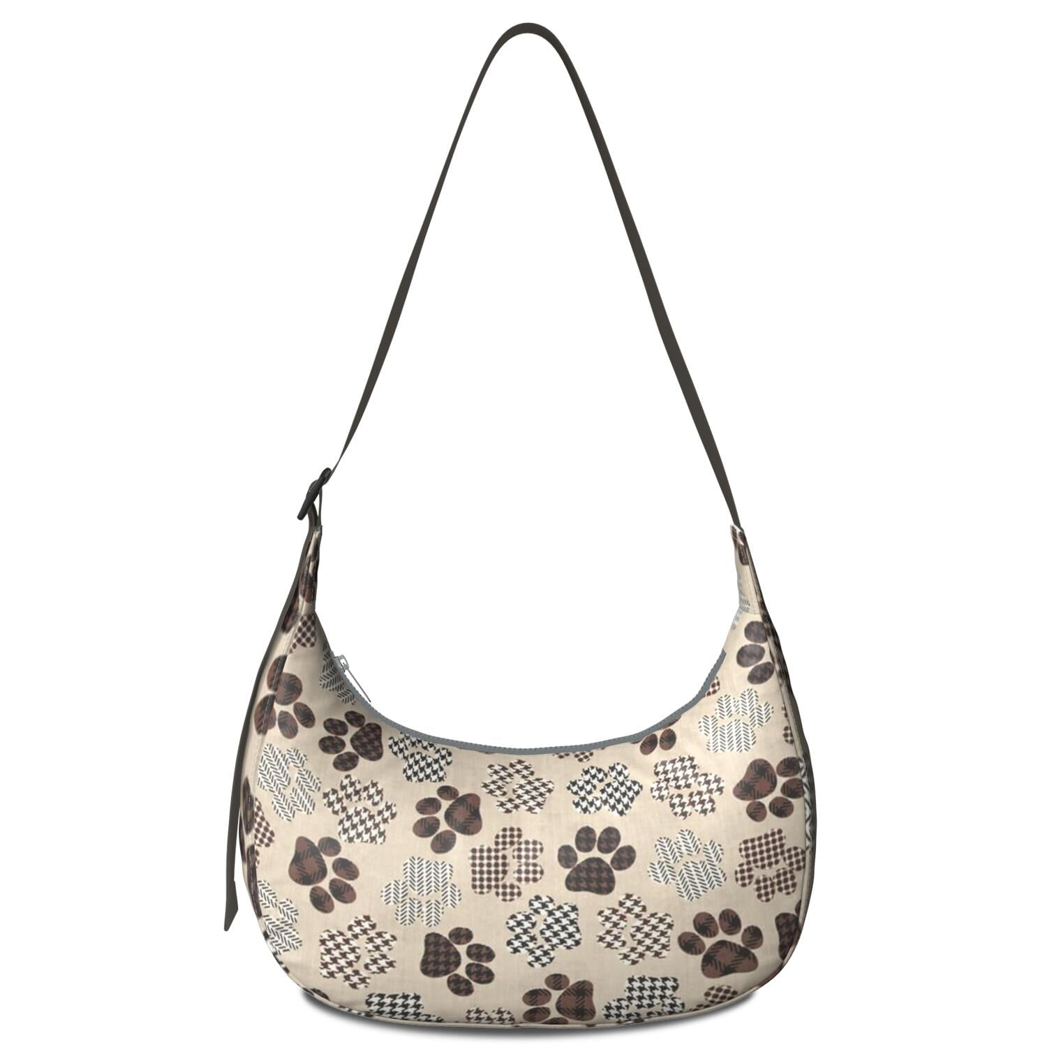 Artistic Dog Print Crossbody Purse – Vintage Canine Design, Adjustable ...