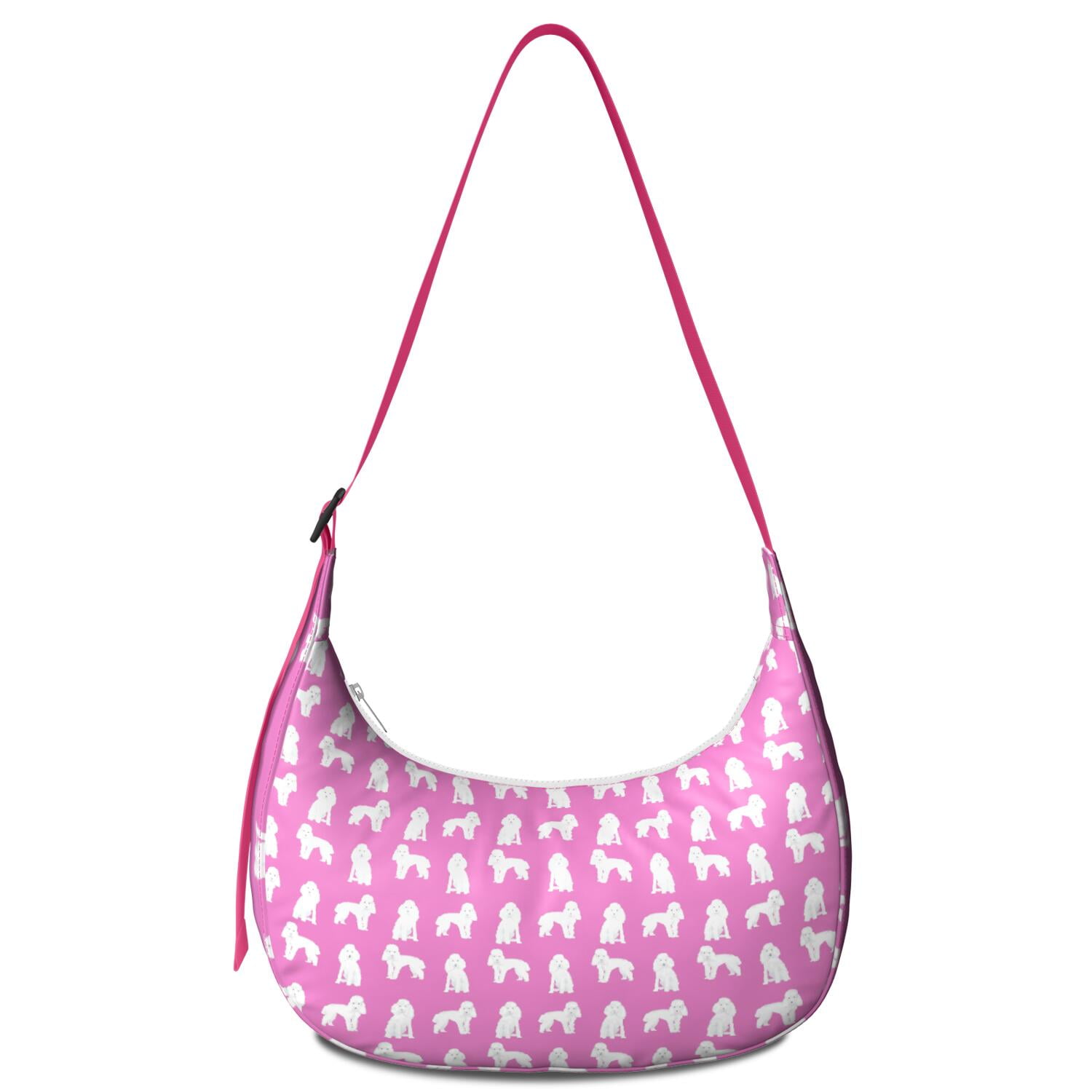 Artistic Dog Print Crossbody Purse – Vintage Canine Design, Adjustable ...