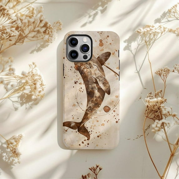 Artistic Dolphin Ocean Lover Phone Case for iPhone 11 12 13 14 15 16 ...