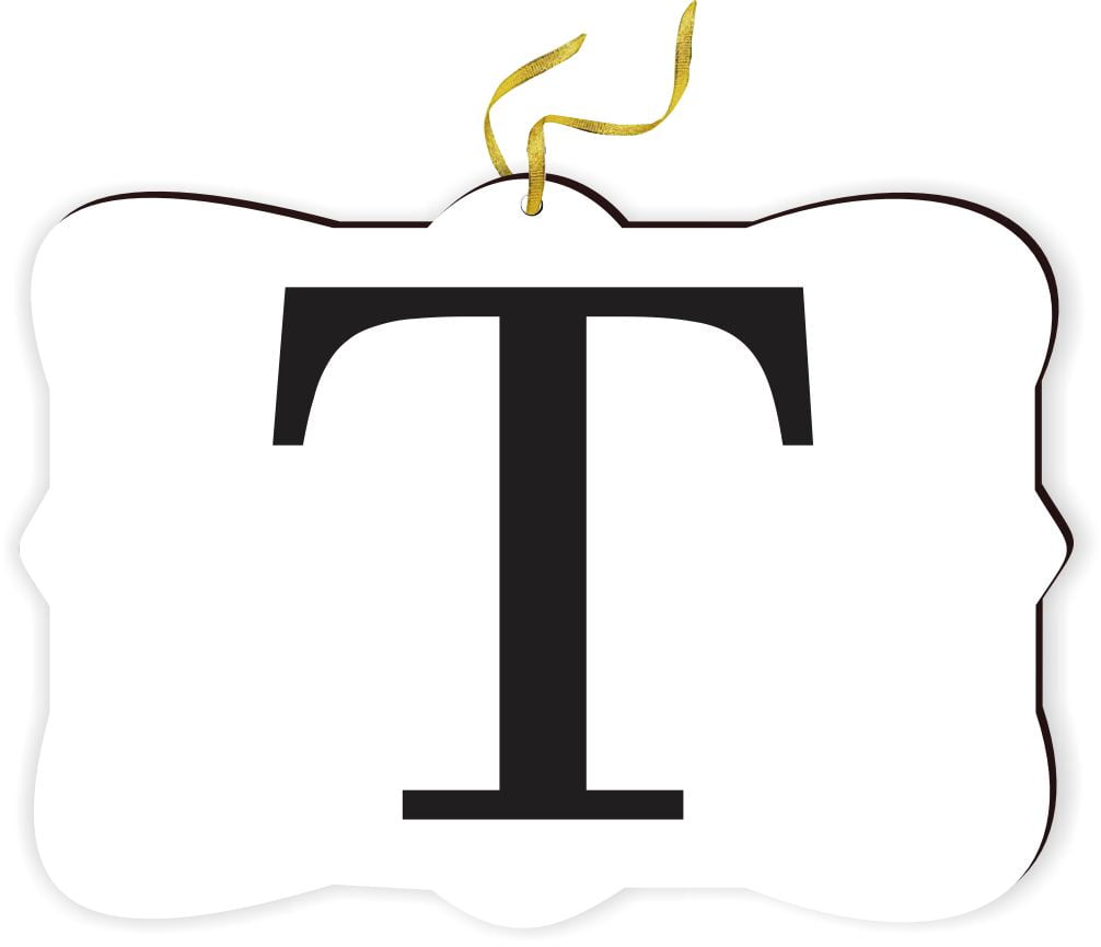 Artistic Donna - Bold Letter T Personalized Monogram Letter - for Car ...