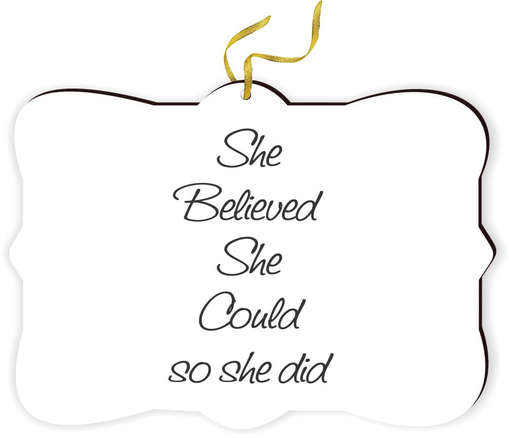 Artistic Donna - She Believed She Could So She Did - for Car Interior ...