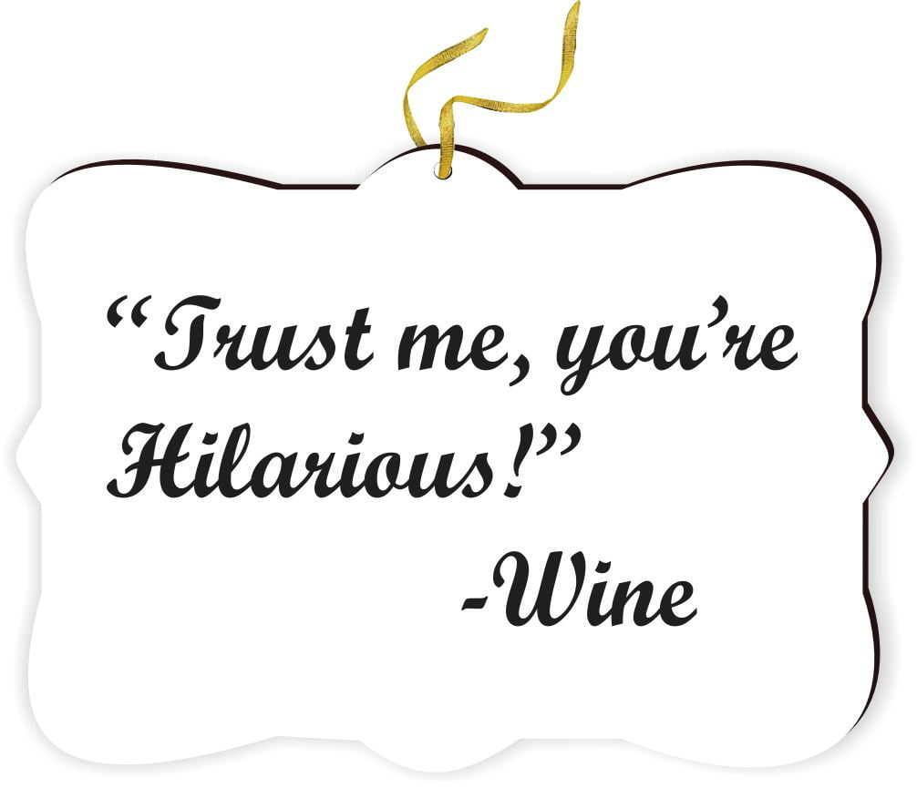 Artistic Donna - Trust me You're Awesome - Wine - for Car Interior Rear ...