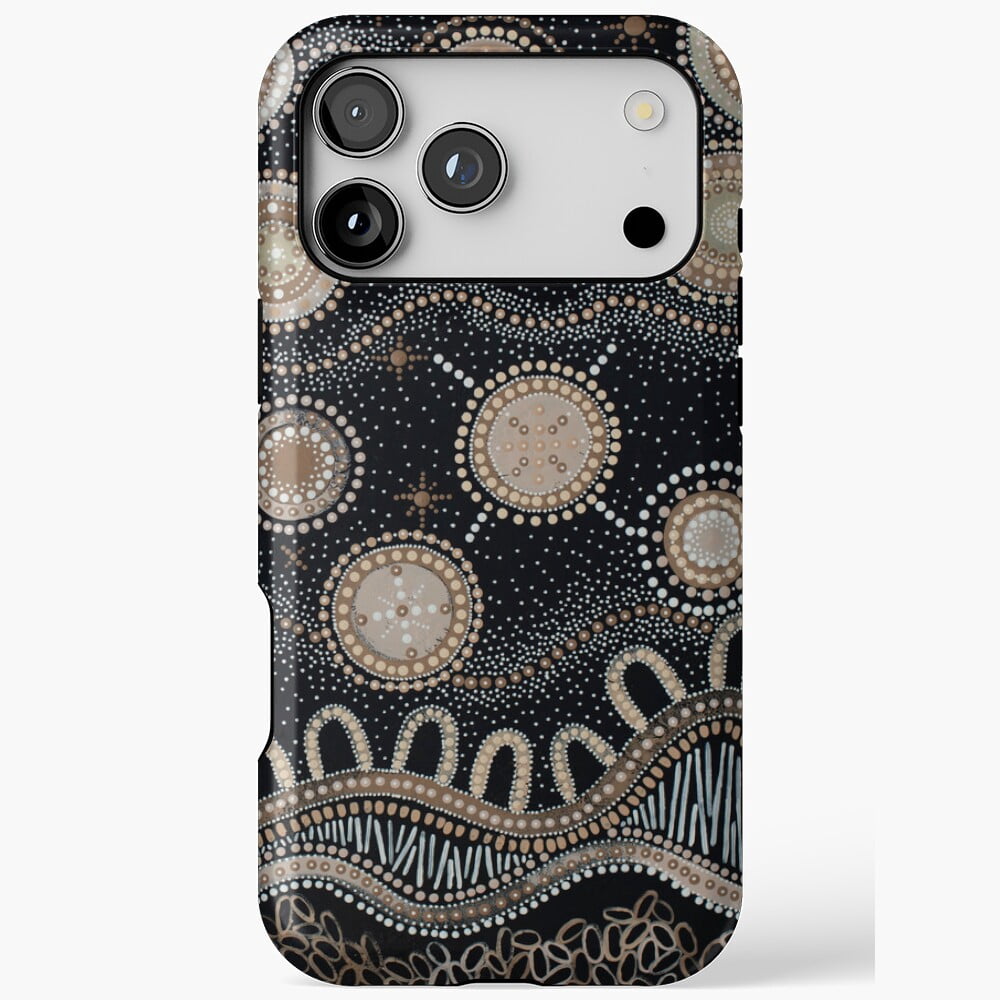 Artistic Dot Pattern Unique CulturalPhone Case for iPhone 11 through 17 ...