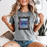 Artistic Dragonfly T-Shirt: Blue Purple Gold Nature Graphic Tee ...