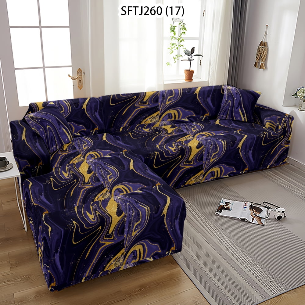 Artistic Effect Color Oil Painting Beauty Sofs Covers Corner Shaped ...