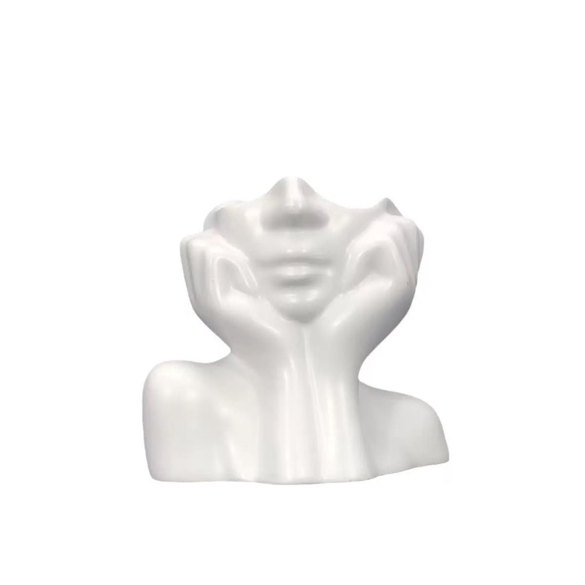 Artistic Face Makeup Brush Holder, Modern Sculpture Organizer for ...