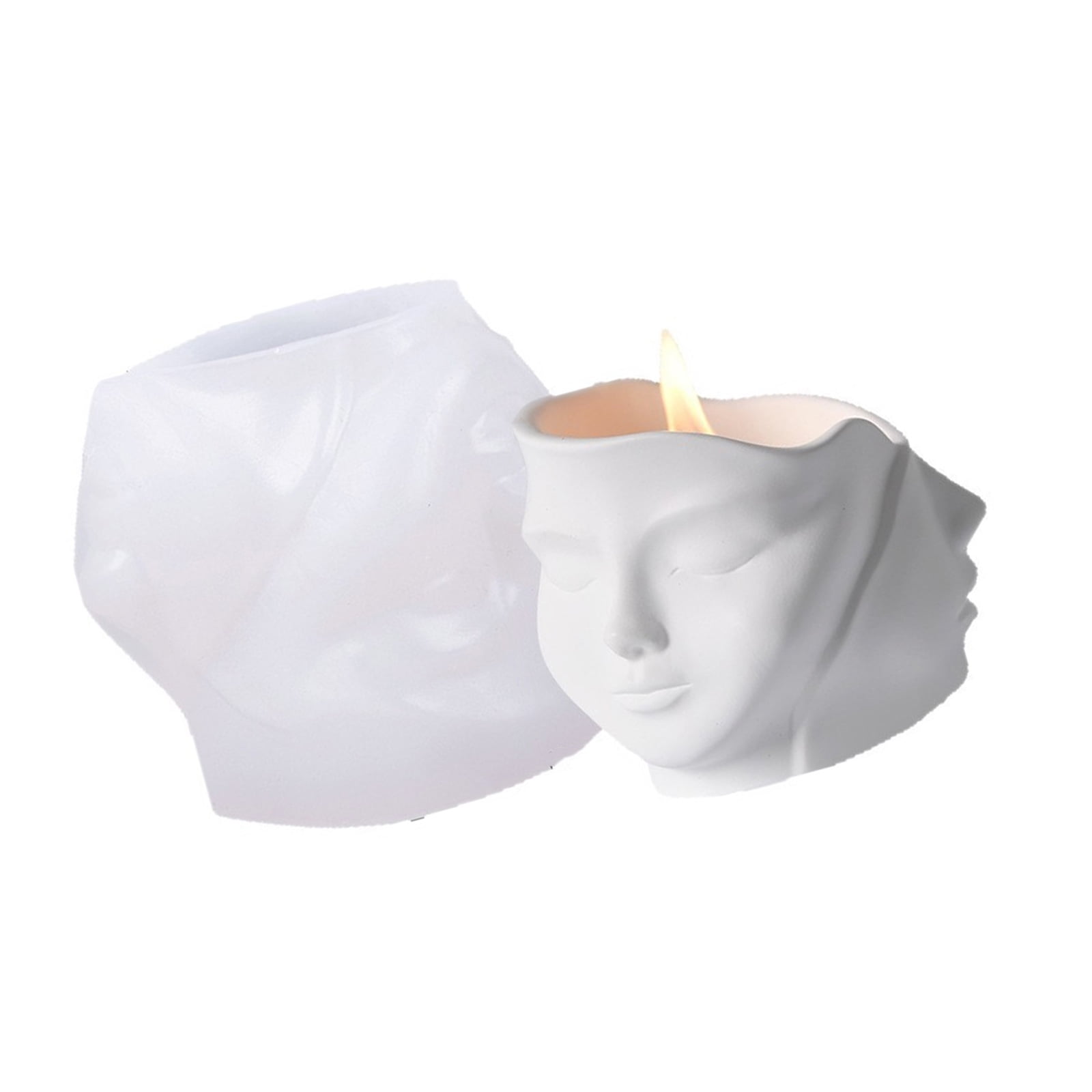 Artistic Face Shape Silicone Mold Planter Molds Resin Casting Molds ...