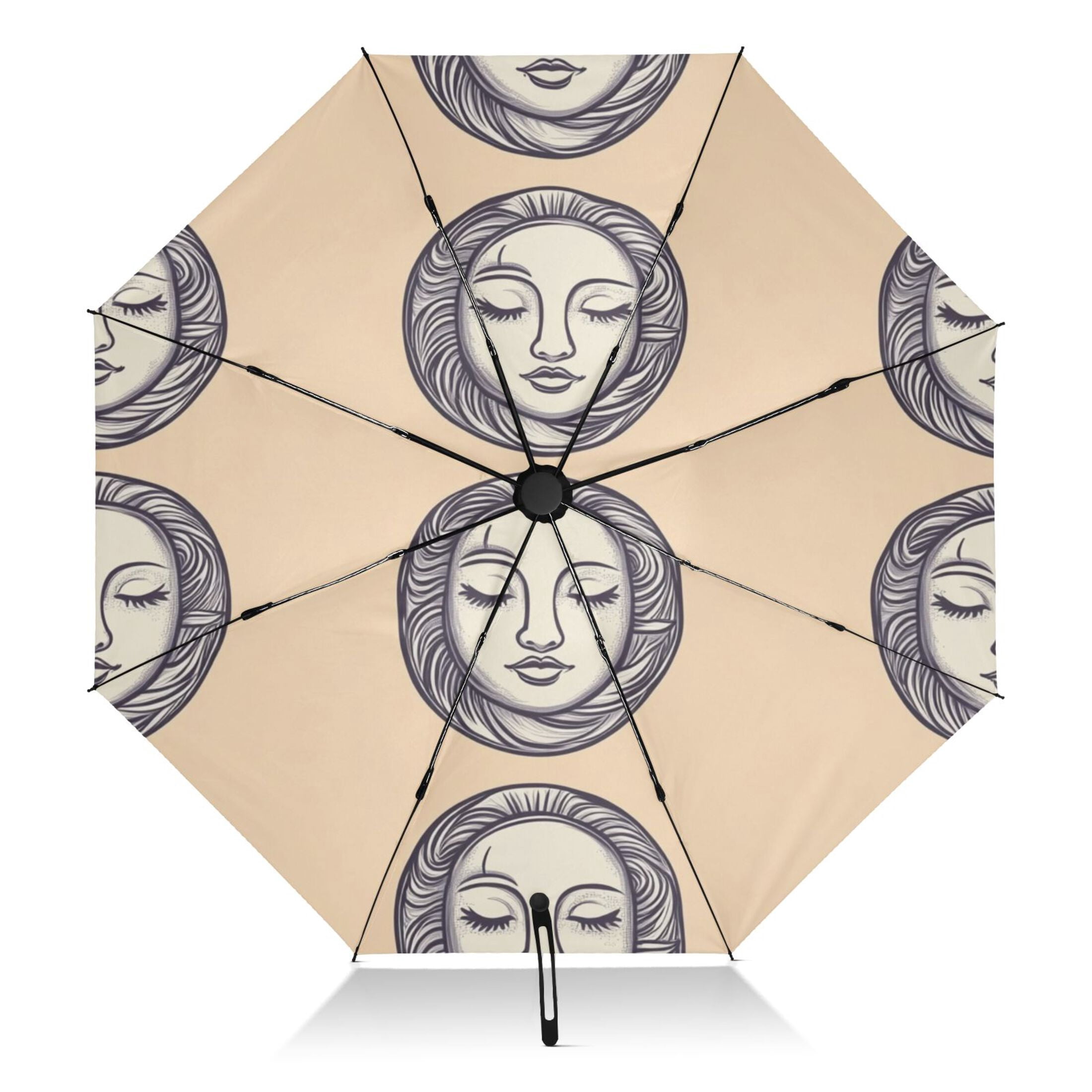 Artistic Facial Patterns Extra Large Automatic Umbrella, UV Protection ...