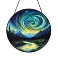 Artistic Fantasy Sky Light Stained Glass Suncatcher Window Decor ...