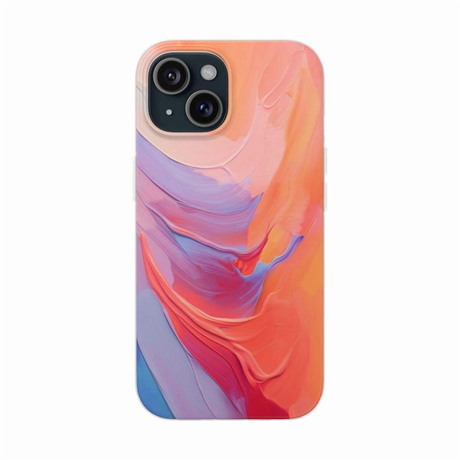 Artistic Flexi Colorful Custom Gift Phone Case for Her iPhone 11 to 17 ...