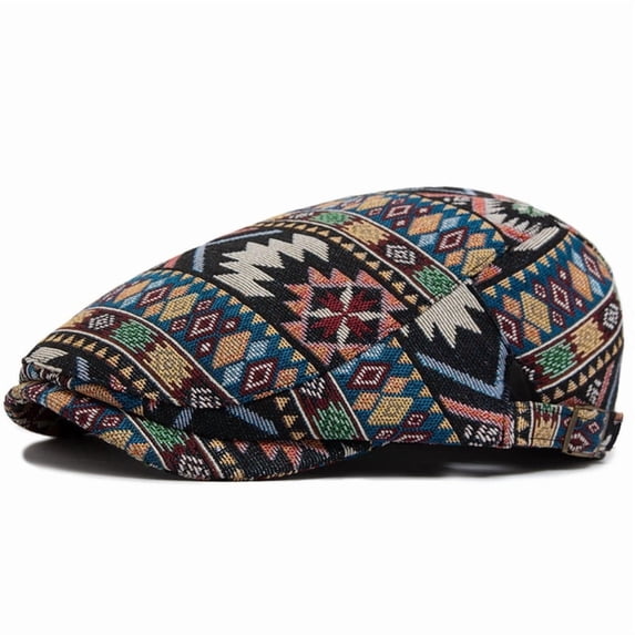 Artistic Floral Beret Hat Adjustable Inner Band Multiple Color Option ...