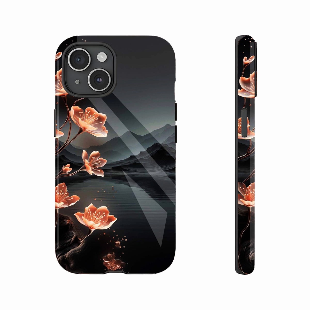 Artistic Floral Chinese Ink Wash Elegant iPhone Case for Art ...
