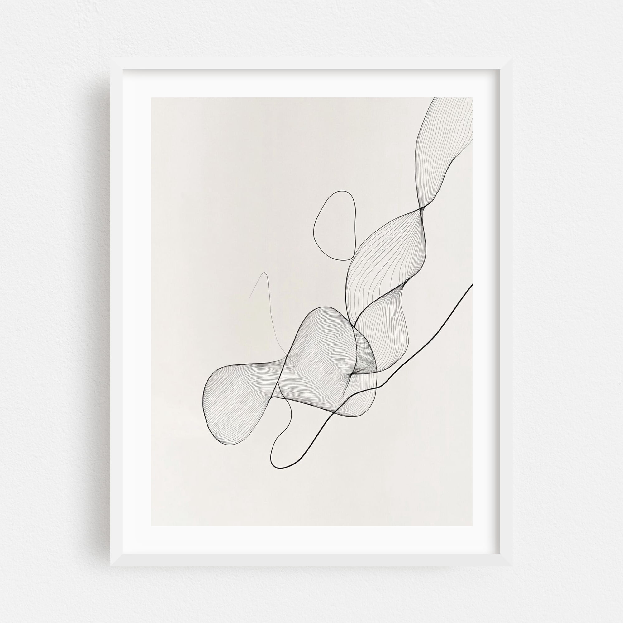 Artistic Floral Line Drawing - Line Drawing Line Art Abstract ...