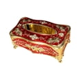 Artistic Floral Print ABS Tissue Holder With Easy Open Lid ...