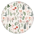 Artistic Floral Round Table Cover Elastic Edge Waterproof Tablecloth ...