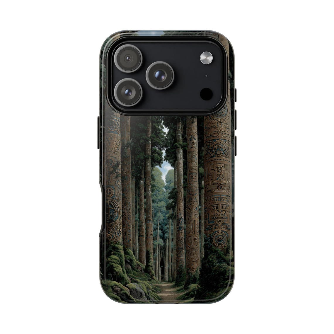 Artistic Forest Etched Trees with Mystic Glyphs with iPhone 17 to 11 ...