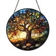 Artistic Forest Tree Stained Glass Style Suncatcher – Decorative Window ...