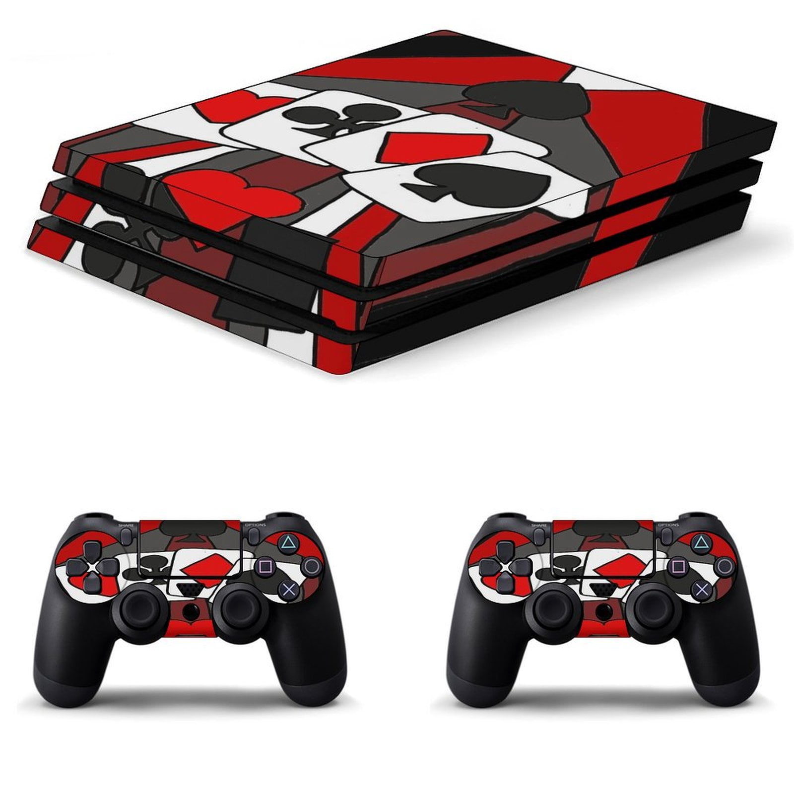 Artistic Fun Playing Cards Abstract Art PS4/PS4 Pro/PS4 Slim Skin ...