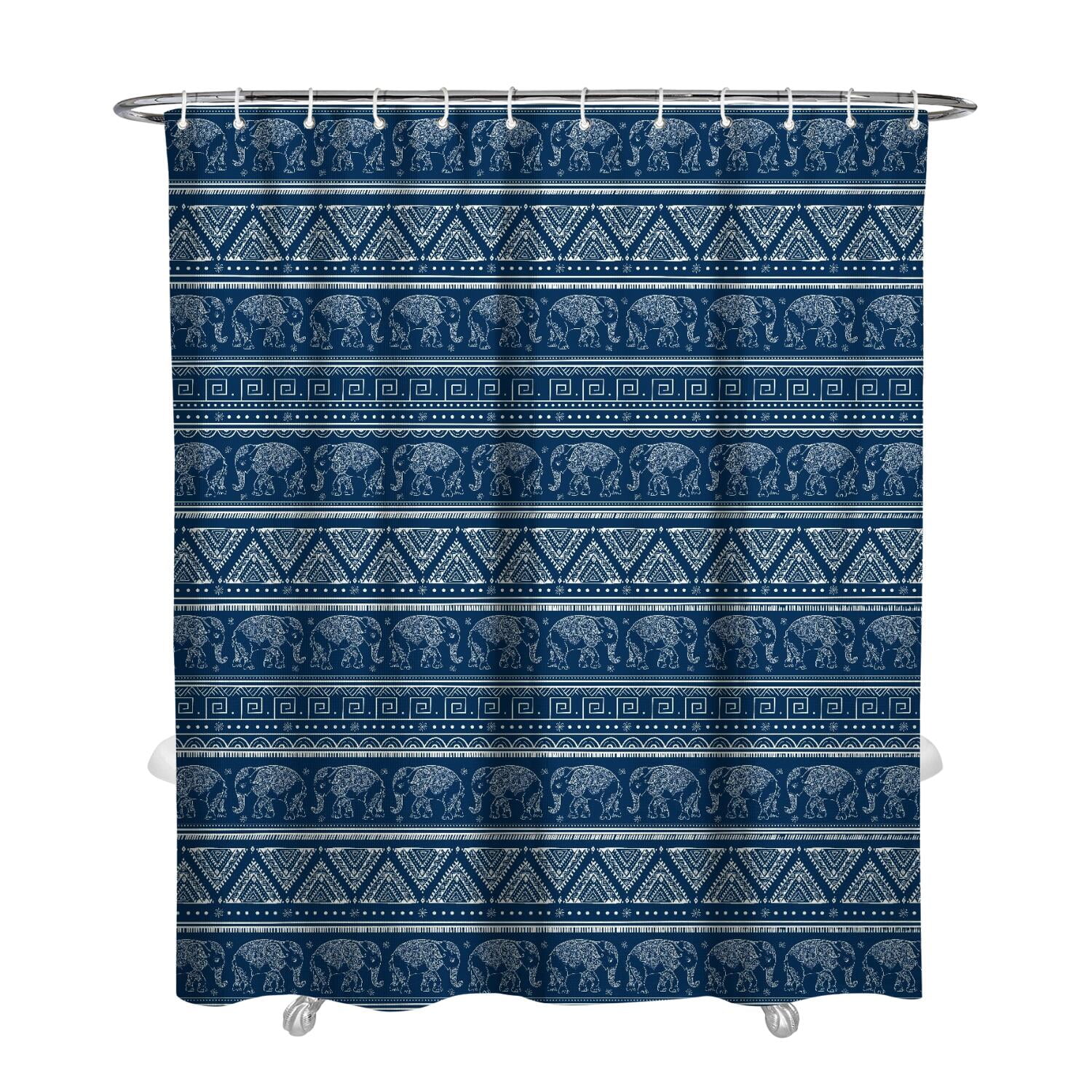 Artistic Geometric 72x84 Shower Curtain Waterproof Quick-Dry Machine ...