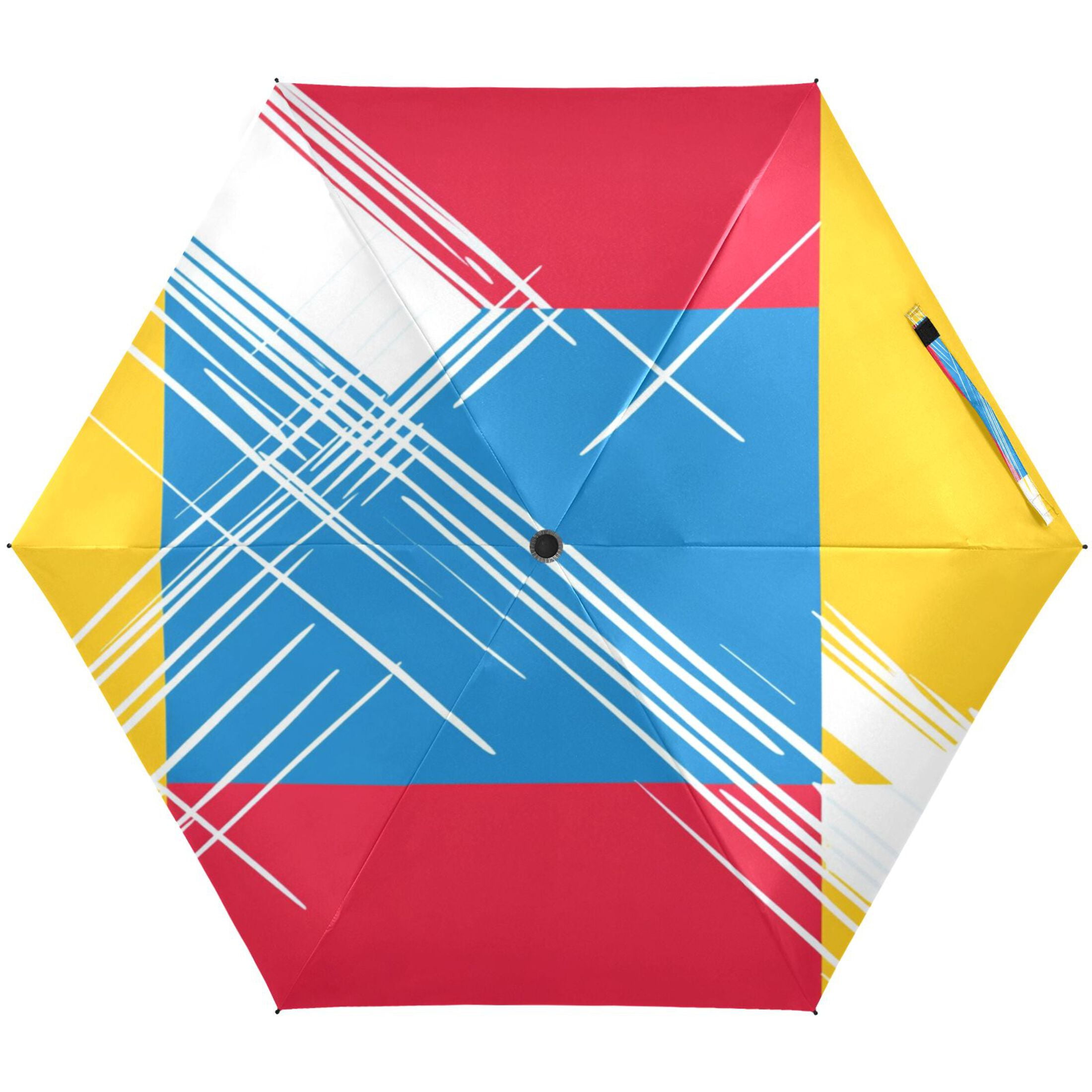 Artistic Geometric Patterns Umbrellas for Sun Auto Open Close UV50 ...