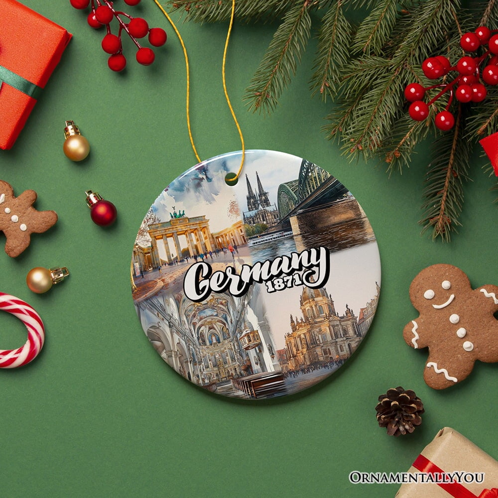 Artistic Germany Landmarks Ornament, Bavarian Heritage and Culture ...