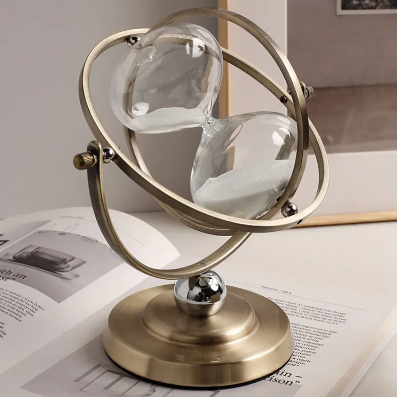 "Artistic Globe Sand Timer – Unique Home & Office Decor, Sophisticated ...