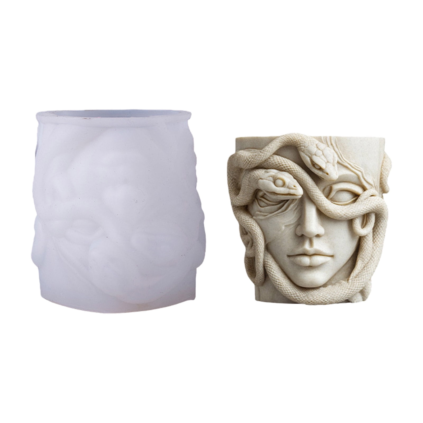 Artistic Gorgon Silicone Mold For Resin Planter Jewelry Dishes Craft ...