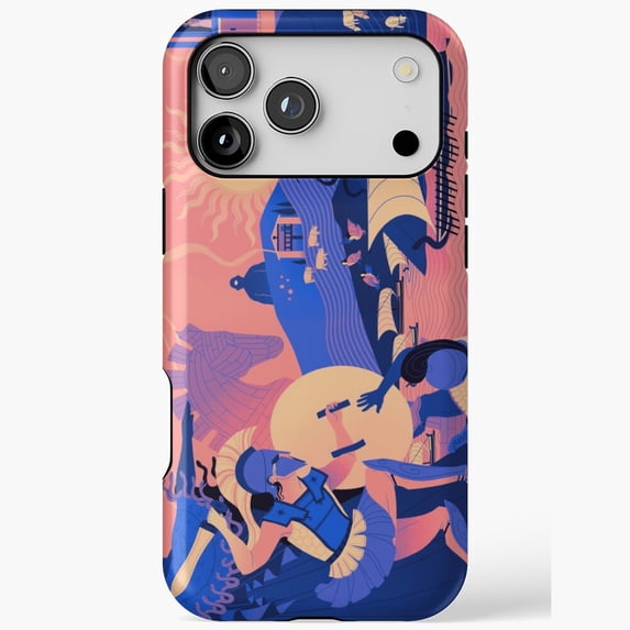 Artistic Greek Inspired Epic Mythology ShipsPhone Case for iPhone 17 16 ...
