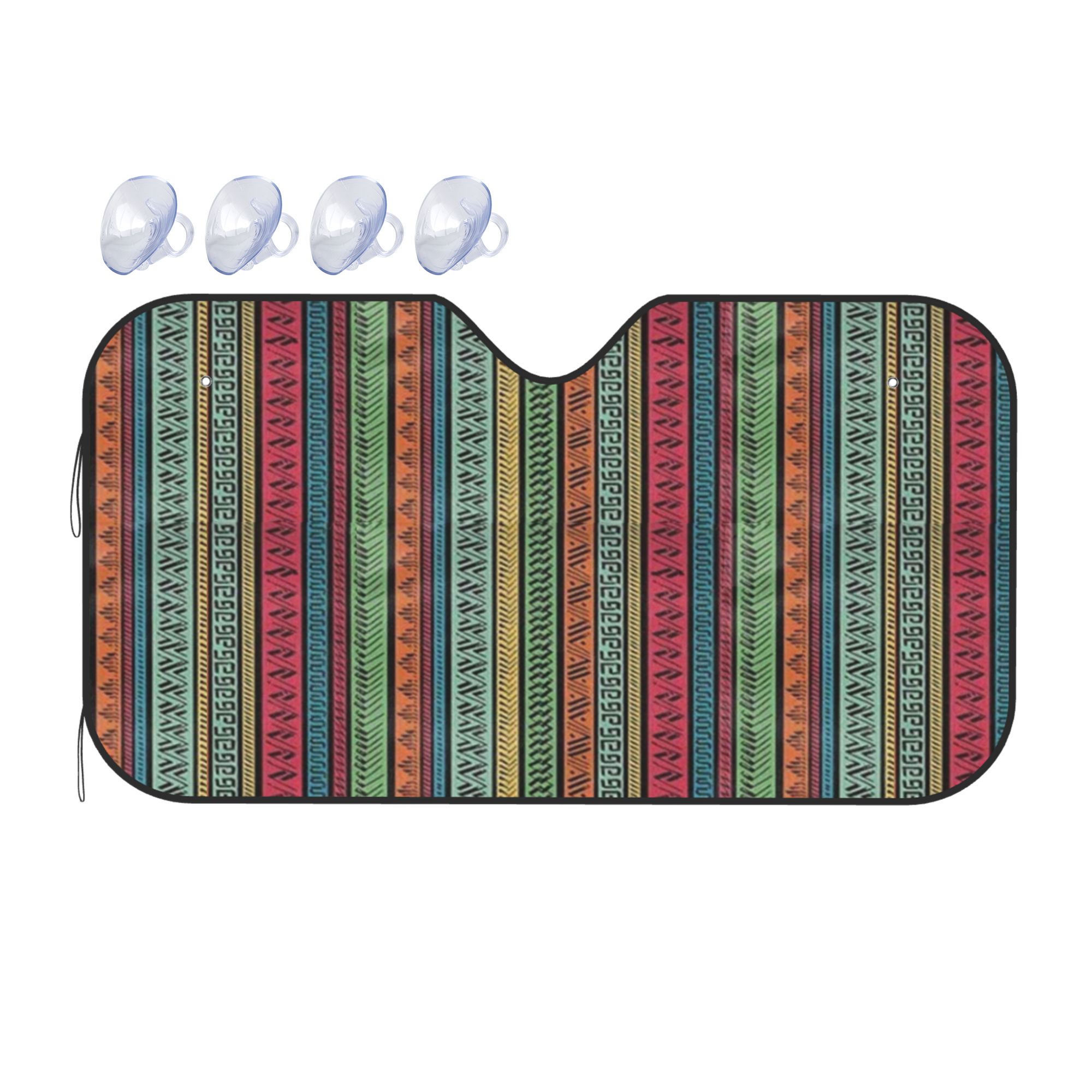 Artistic Hand Drawn Vertical Borders Colorful Native Ethnic African ...