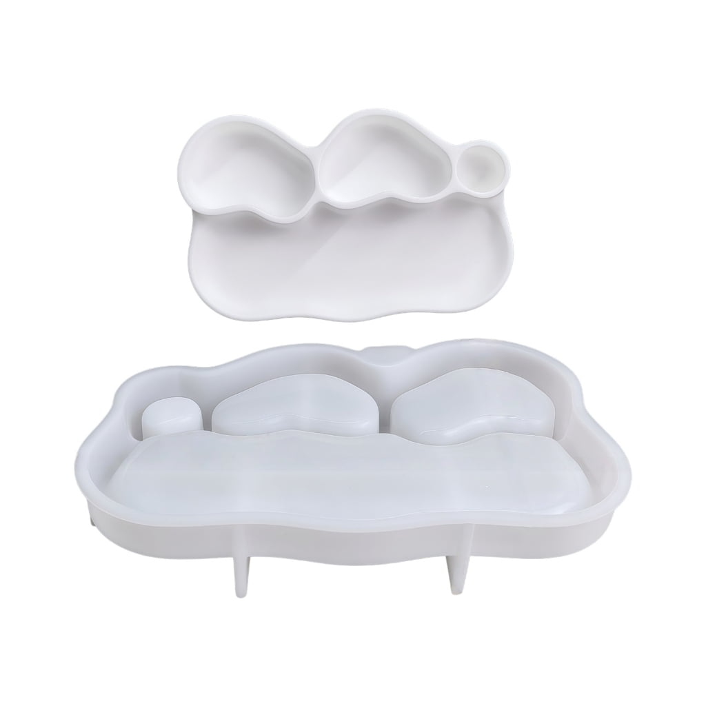 Artistic Heart Shape Silicone Plate Mold Holiday Crafting Moulds for ...